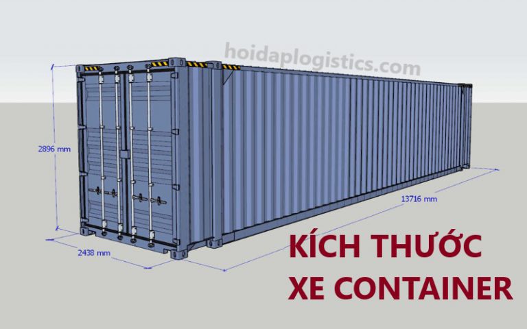 Kích Thước Xe Container - LOGISTICS VIỆT NAM